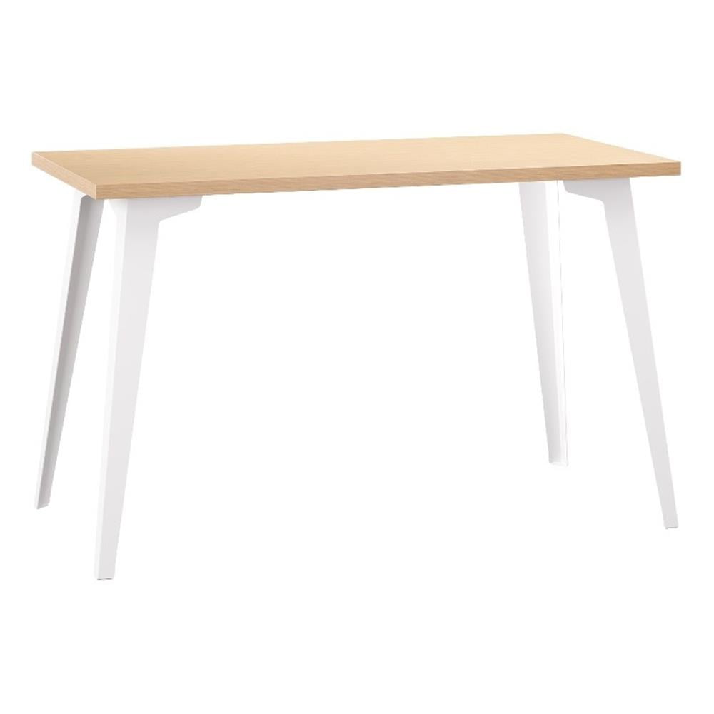 Pemberly Row 24x48 Mid Century Modern Metal Desk - Alpine White ...