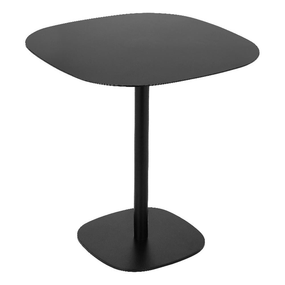 Pemberly Row 27.5" Modern Metal Bistro Dining Table in Black - Walmart.com