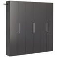 Pemberly Row 3 Piece 72" Wooden Garage Storage Cabinet Set C in Black ...