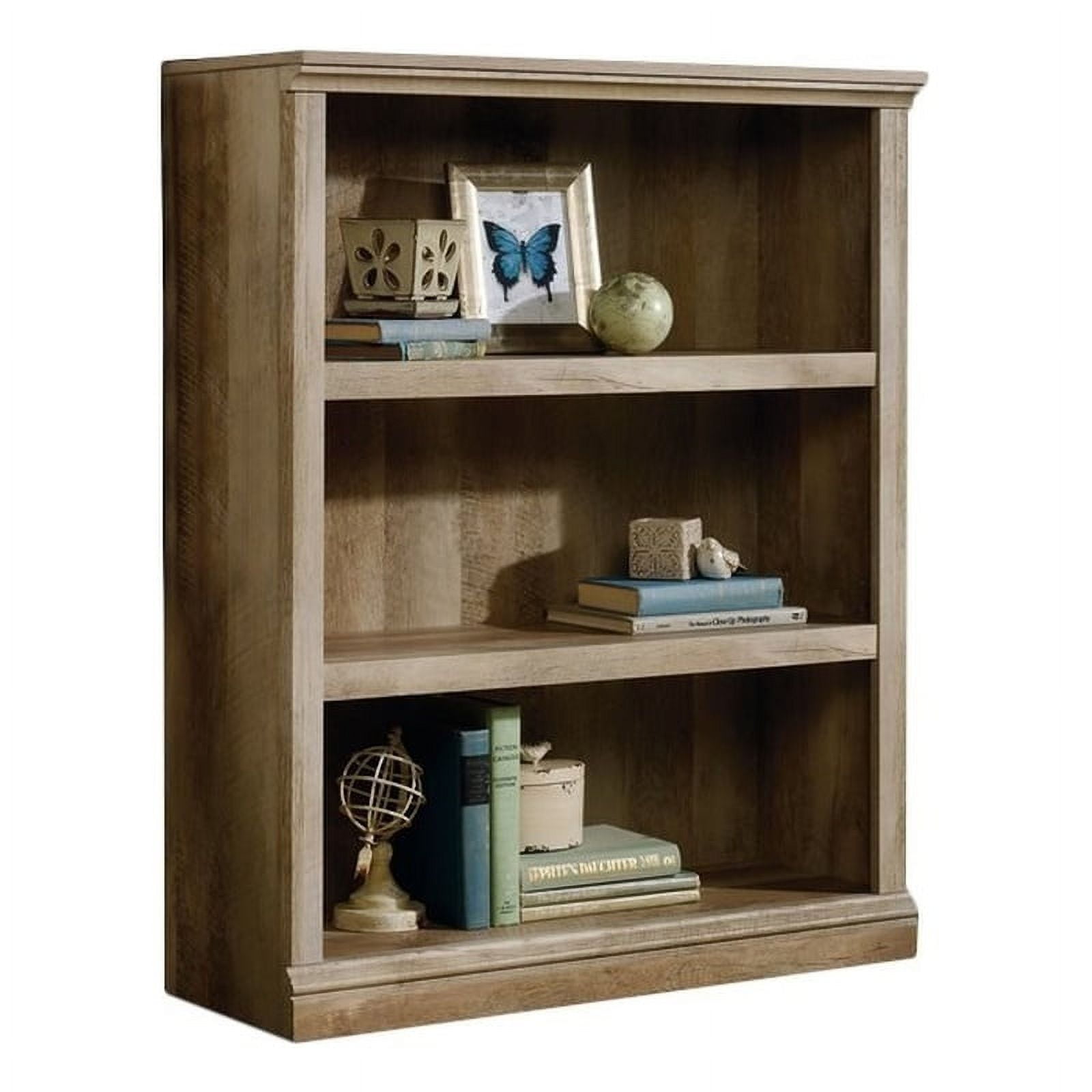 Pemberly Row 3 Shelf Bookcase in Lintel Oak - Walmart.com