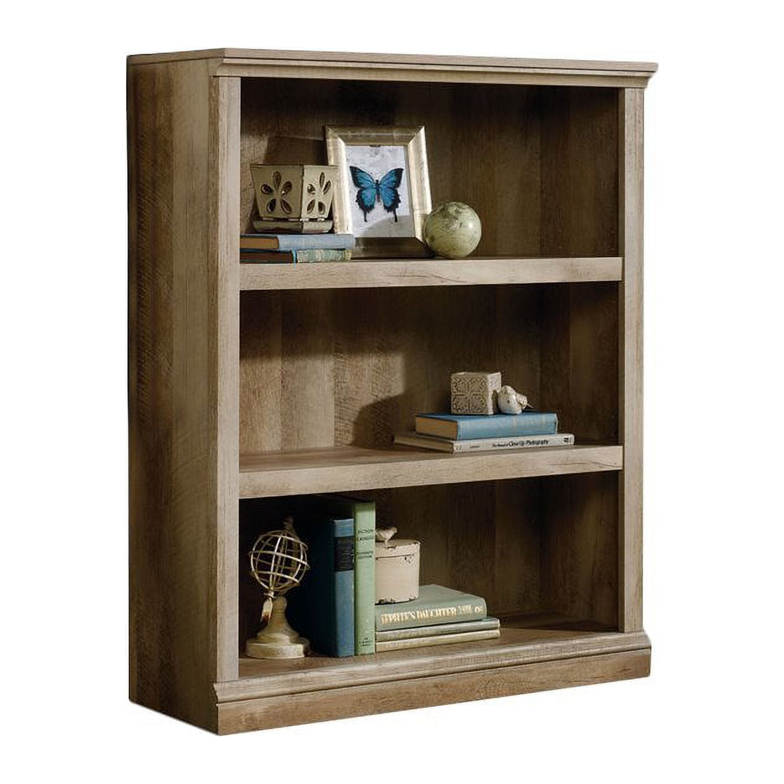 Pemberly Row 3 Shelf Bookcase in Lintel Oak - Walmart.com