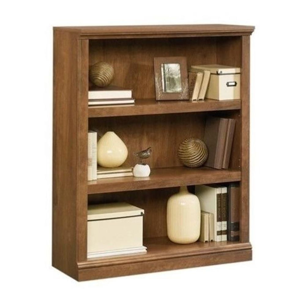 Pemberly Row 3 Shelf Bookcase in Oiled Oak - Walmart.com
