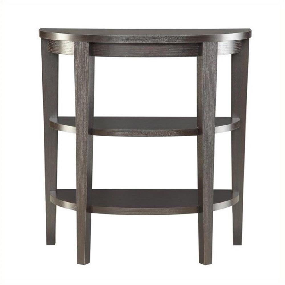 Pemberly Row 3 Shelf Console Table - Espresso, Sophisticated Furniture ...