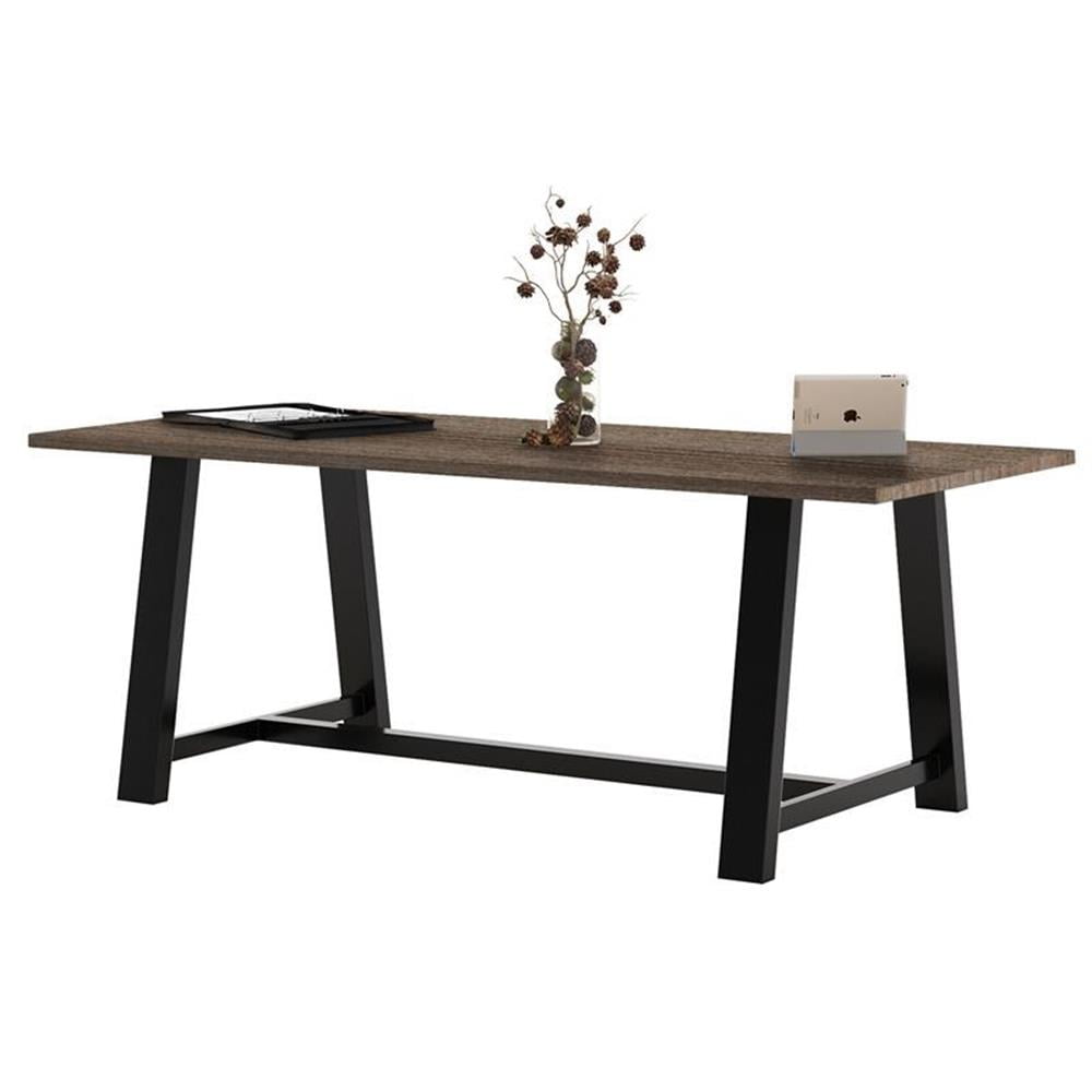 Pemberly Row 3 x 7 FT Conference Table in Studio Teak - Standard Height ...