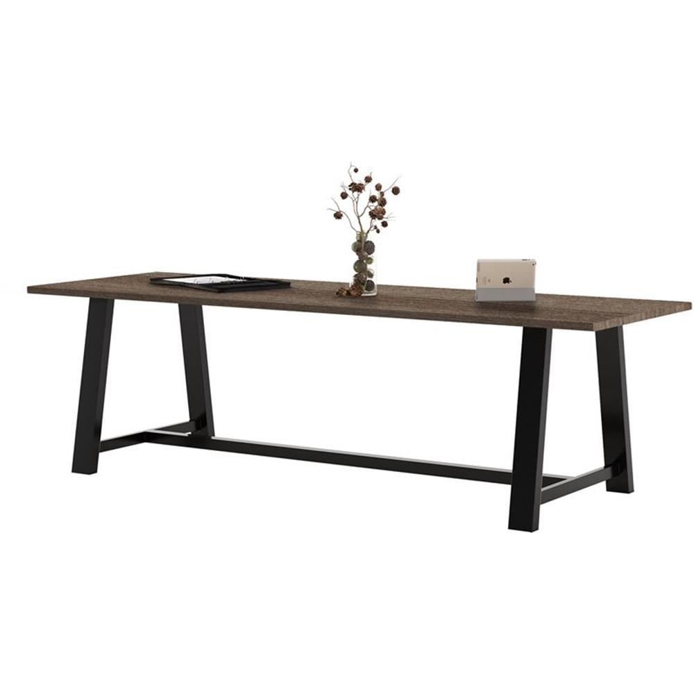 Pemberly Row 3' x 9' Wood Top Standard Height Conference Table in ...
