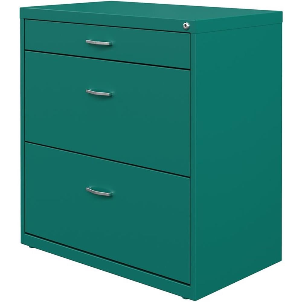 Pemberly Row 30" W Metal 3 Drawer Home Office Lateral Filing Cabinet ...
