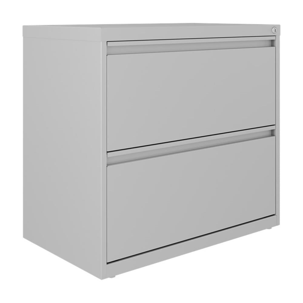 Pemberly Row 30 inch W 2 Drawer Metal Lateral 101 Filing Cabinet Arctic ...