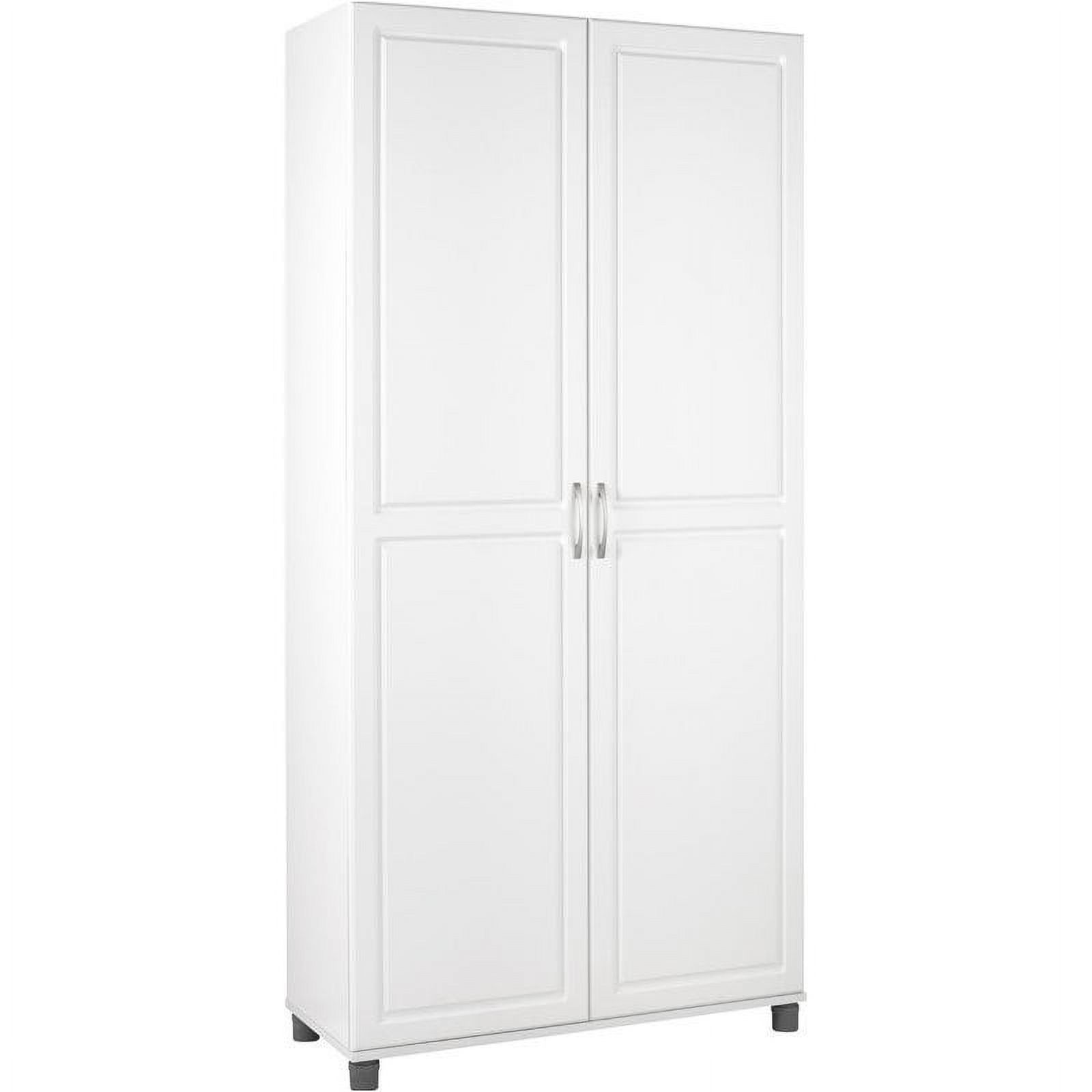 Pemberly Row 36" Storage Cabinet, Kitchen Pantry Cabinet in White ...