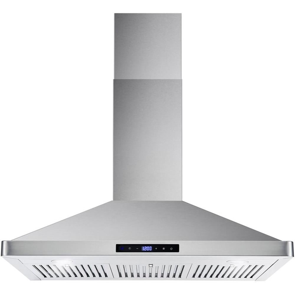 Pemberly Row 36 in. 380 CFM Ducted Wall Mount Range Hood in Stainless ...