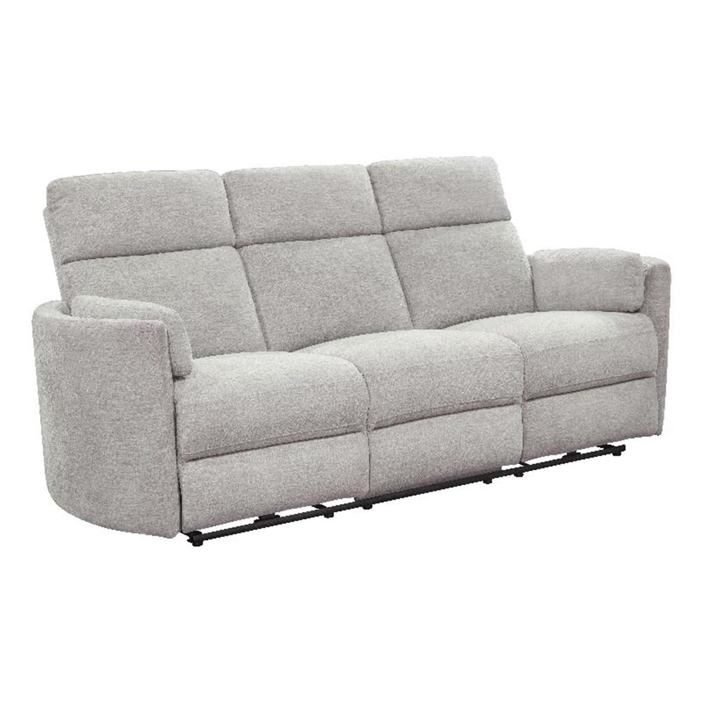 Pemberly Row Contemporary Power Glider Reclining Sofa in Gray - Walmart.com