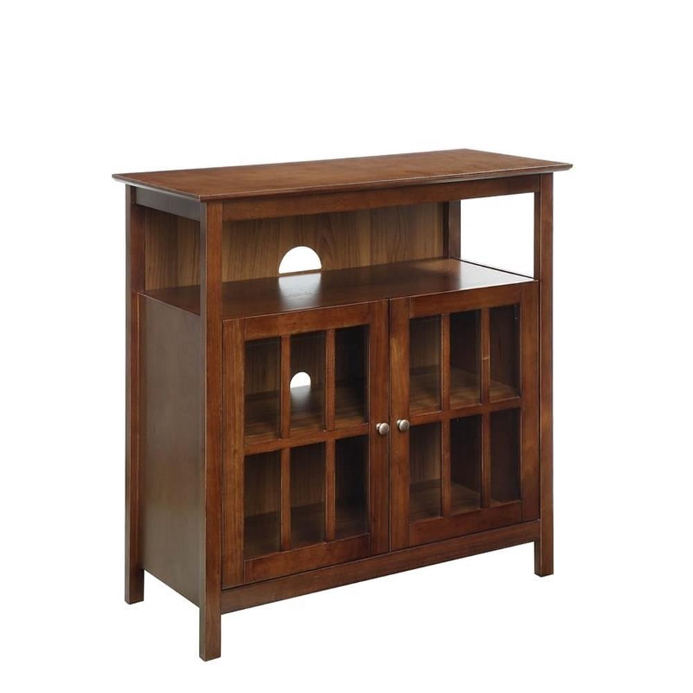 Pemberly Row 42" TV Stand Entertainment Console with Storage in Dark ...