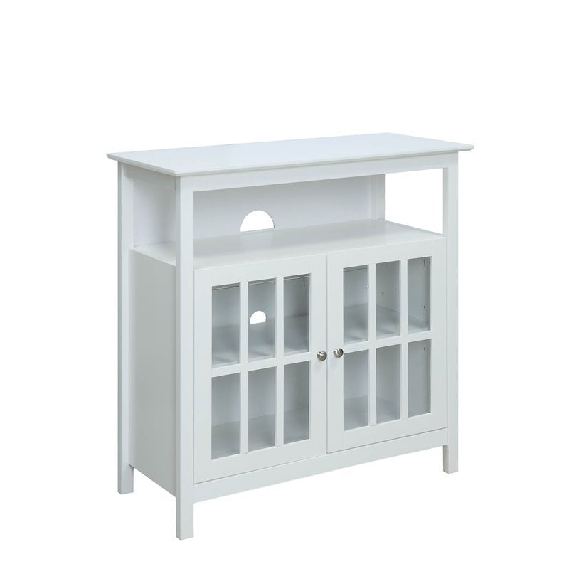 Pemberly Row 42" TV Stand with Storage in White - Walmart.com