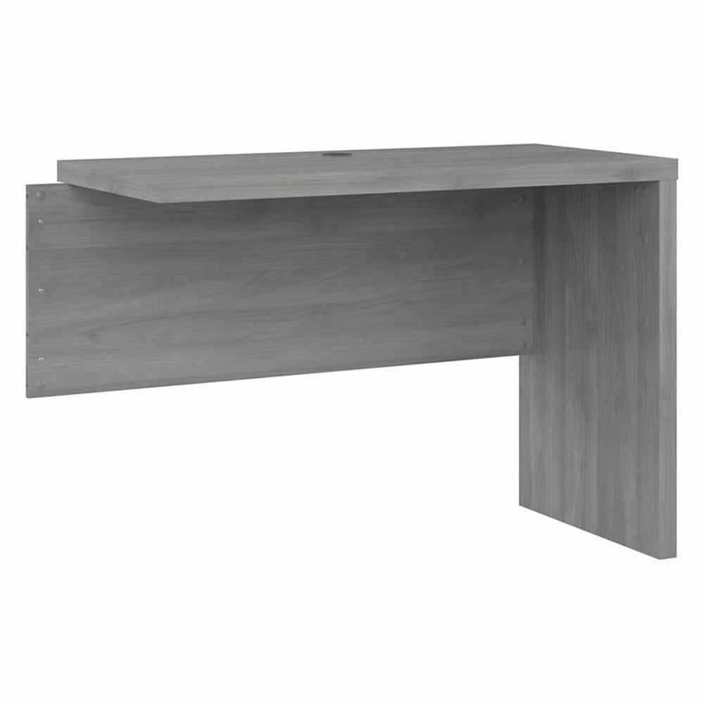 Pemberly Row 42W Desk Return/Bridge in Modern Gray - Engineered Wood ...