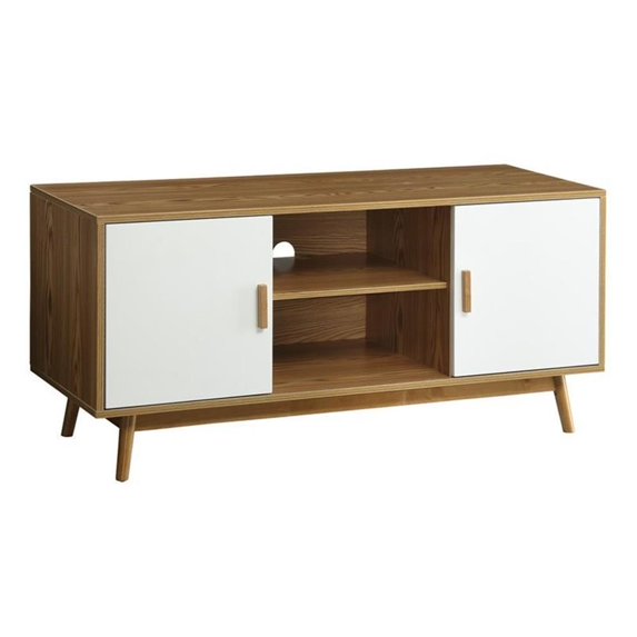 Pemberly Row 46" TV Stand in White - Walmart.com