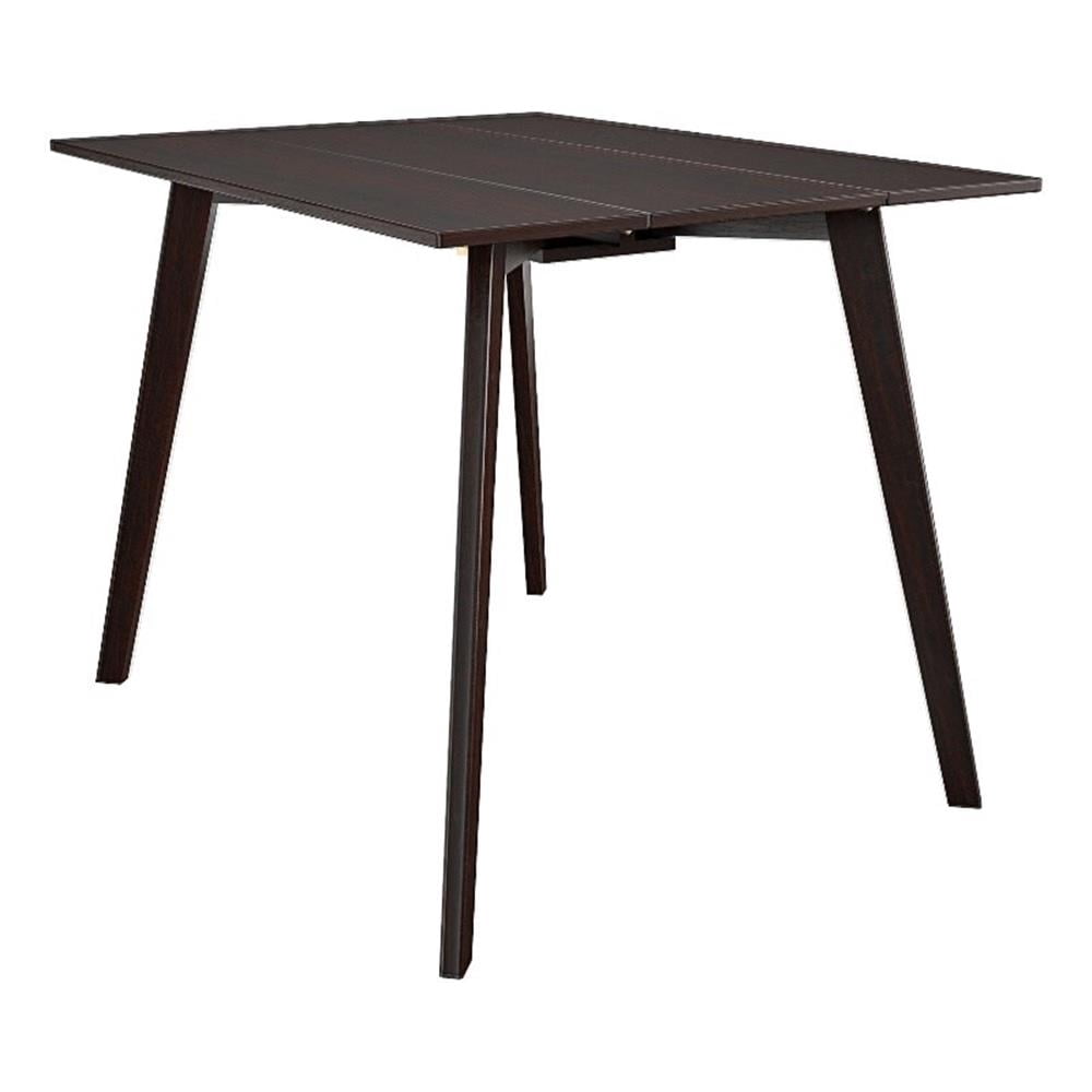 Pemberly Row 48 x 30 Wood Drop Leaf Dining Table in Dark Mahogany ...