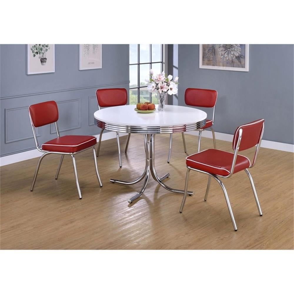 Pemberly Row 5-Piece Modern Retro Kitchen Dinette Furniture ...