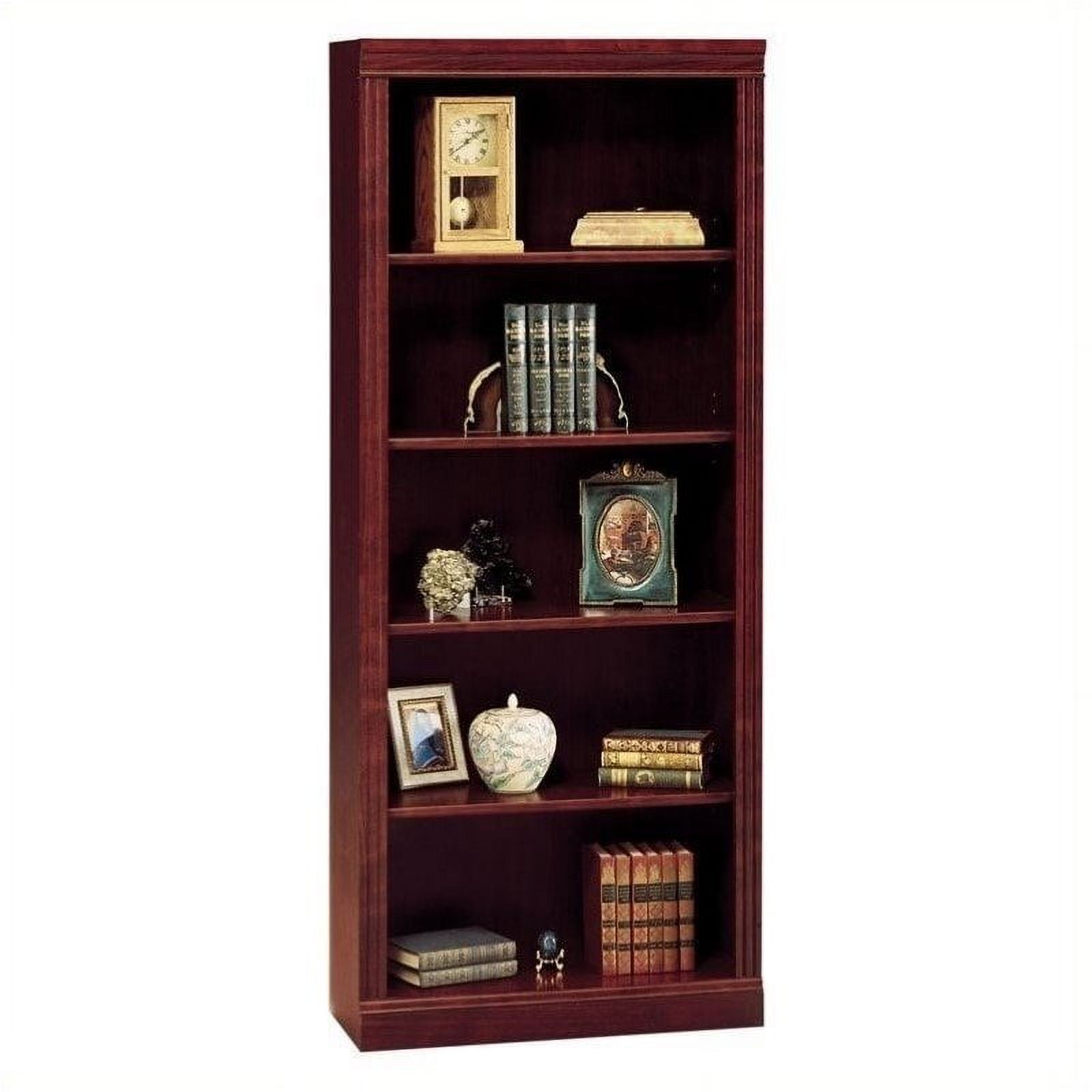 Pemberly Row Vintage Wood 3 Shelf Bookcase with File Drawer in Grand ...