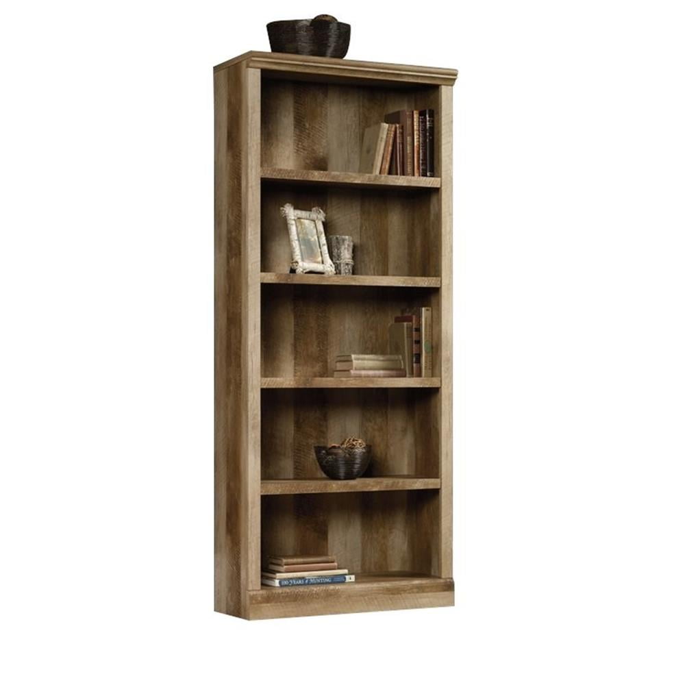 Pemberly Row 5 Shelf Bookcase in Craftsman Oak - Walmart.com