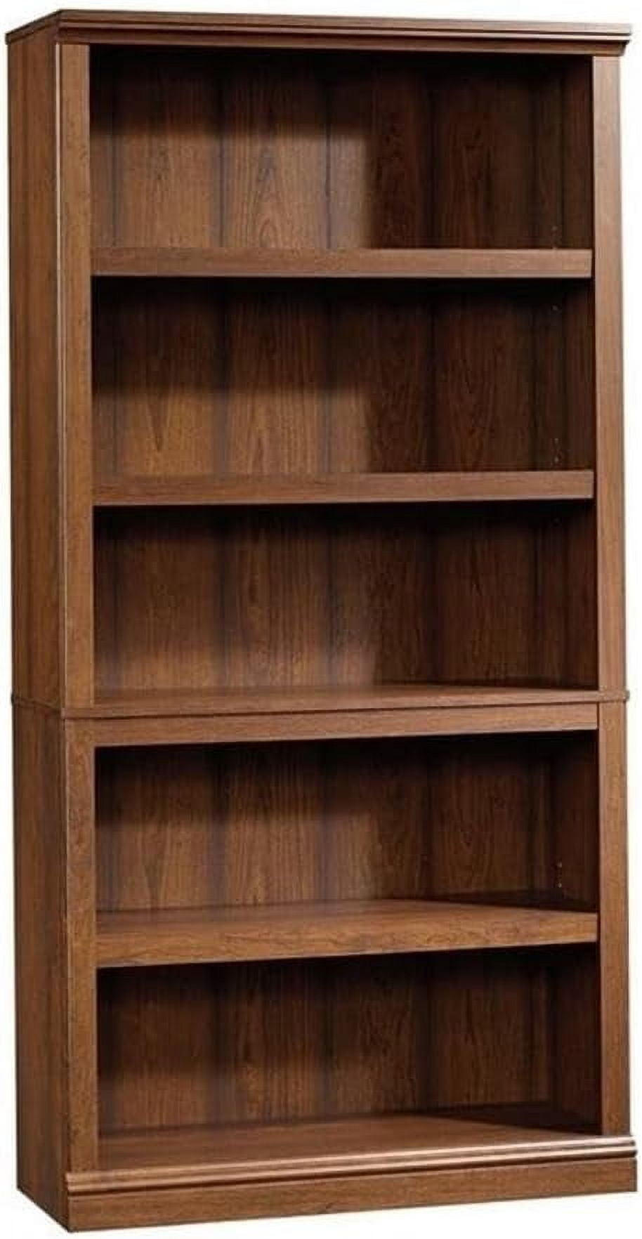 Pemberly Row 5-Shelf Modern Engineered Wood Bookcase in Washington ...