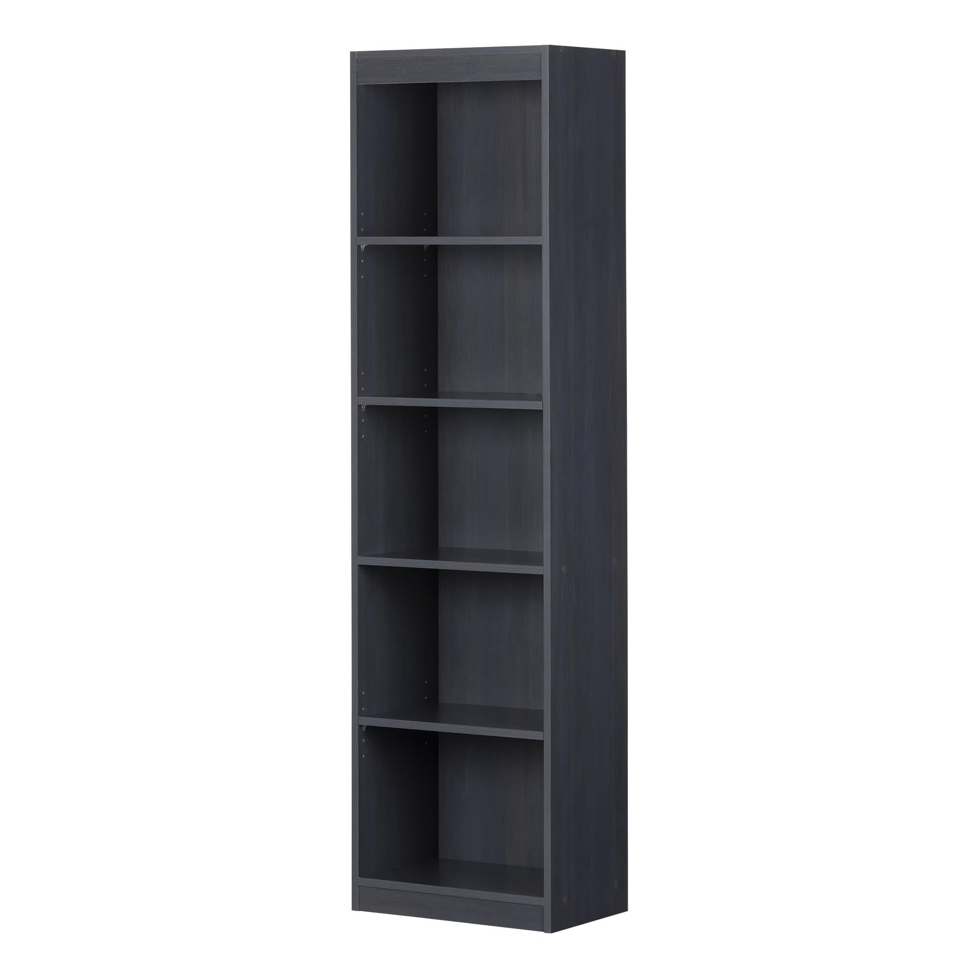 Pemberly Row 5-Shelf Narrow Bookcase-Blueberry-Pemberly Row - Walmart.com