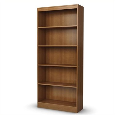 Pemberly Row 5 Shelf Bookcase in Barnwood - Walmart.com