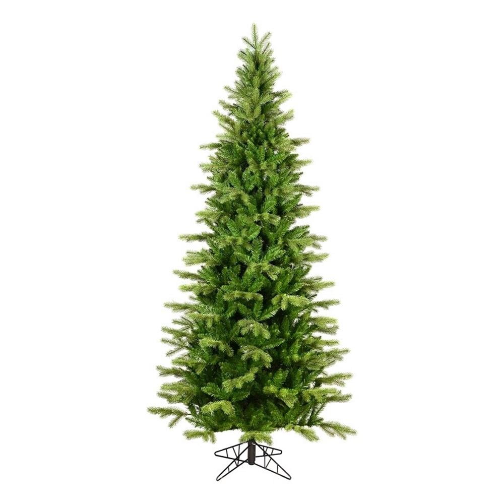 Pemberly Row 54" Plastic Balsam Spruce Slim Artificial Christmas Tree ...