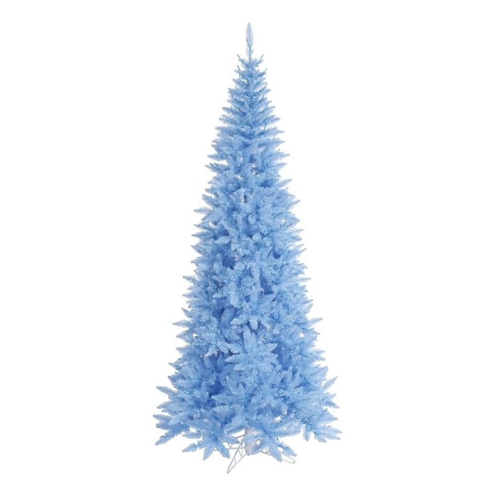 Pemberly Row 54" Plastic Fir Slim Unlit Artificial Christmas Tree in ...