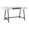 Pemberly Row 54"W Writing Desk in Pure White Oak - Engineered Wood ...