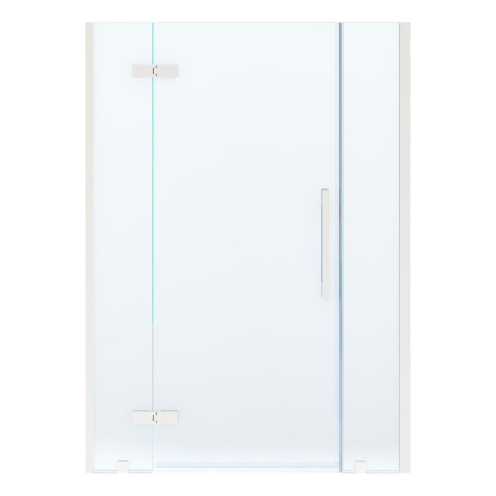 Pemberly Row 54 x 32 x 74-3/4 Shower Kit with Base and Door in Satin ...