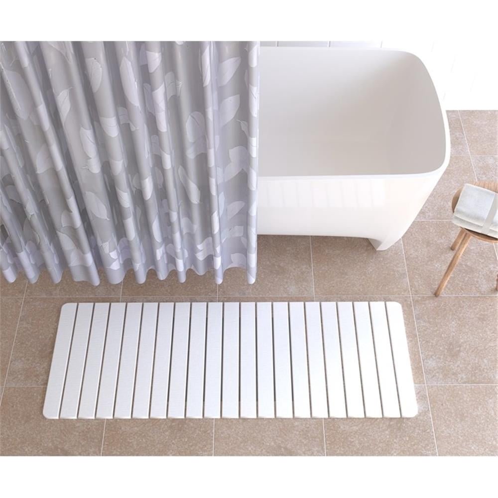 Pemberly Row 58x21" Modern Diatomite Stone Extra Large Bath Mat in ...