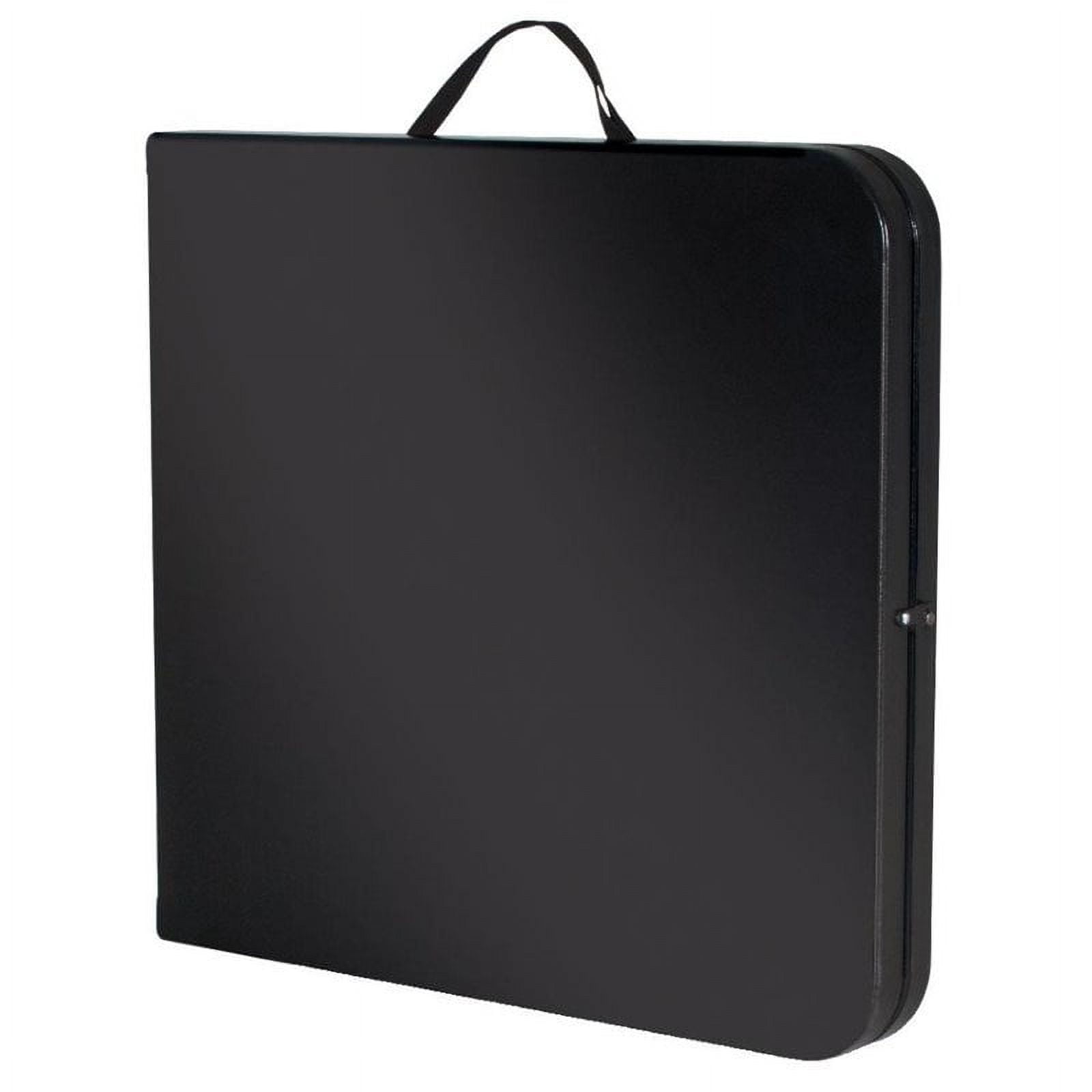 Pemberly Row 6' Centerfold Blow Molded Folding Table in Black - Walmart.com