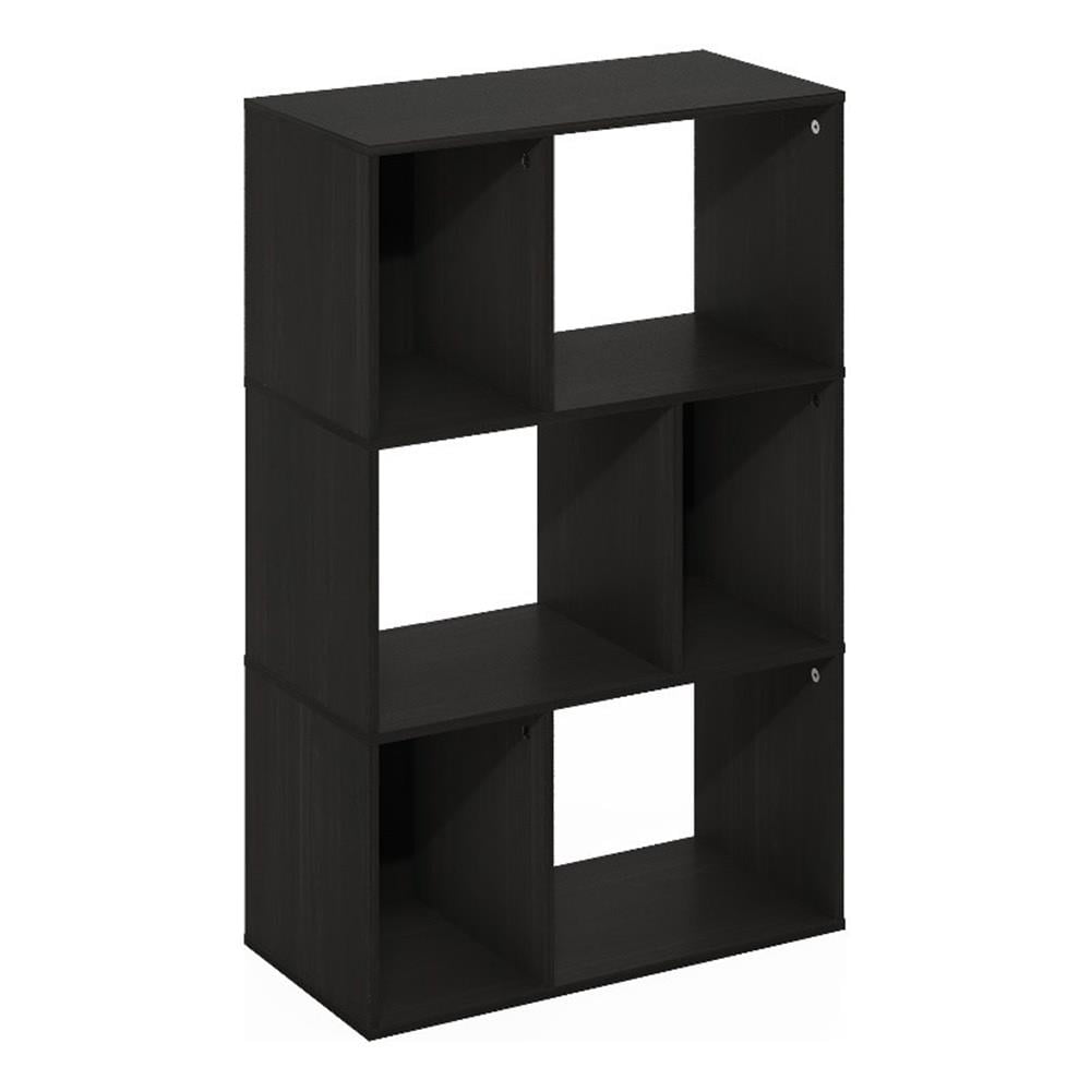 Pemberly Row 6-Cube Irregular Cubes Storage Bookcase/Bookshelf Espresso ...