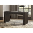 Pemberly Row 60" Writing Desk with Fluted Tambour Detail & Power Center ...