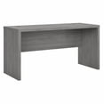 Pemberly Row 60W Credenza Desk in Modern Gray - Engineered Wood ...