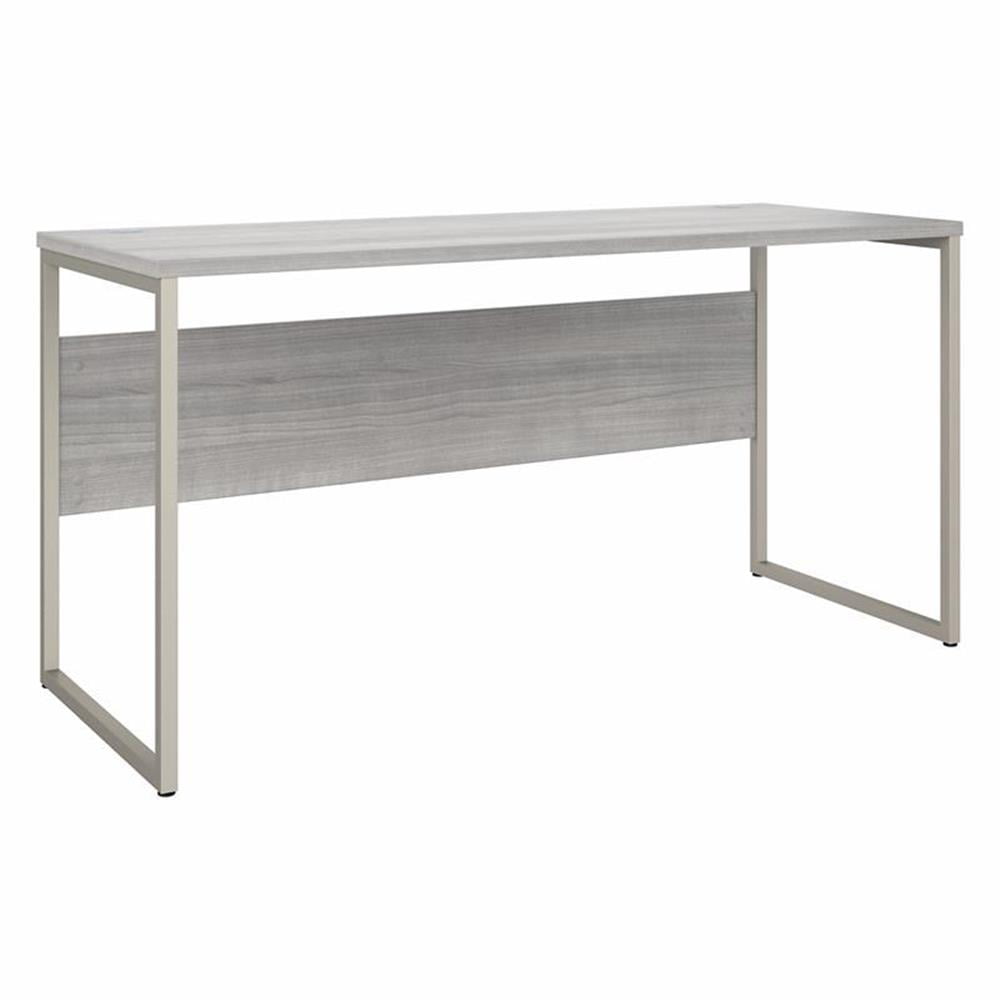 Pemberly Row 60W x 24D Computer Table Desk in Platinum Gray ...