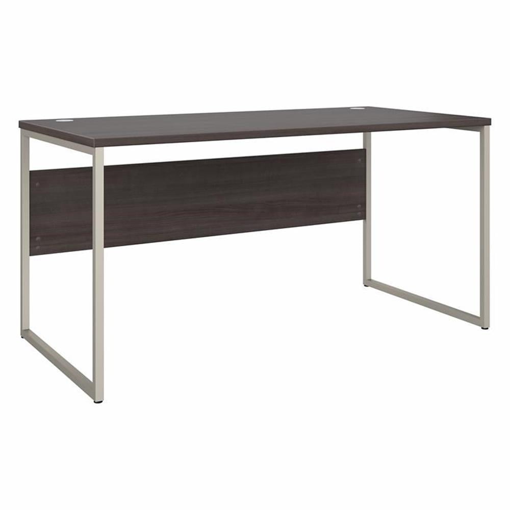 Pemberly Row 60W x 30D Computer Table Desk in Storm Gray - Engineered ...