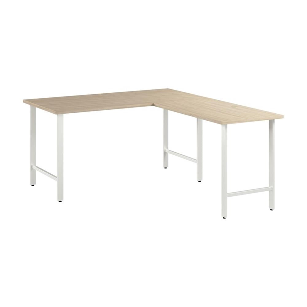 Pemberly Row 60W x 30D L Shaped Computer Desk in Natural Elm ...