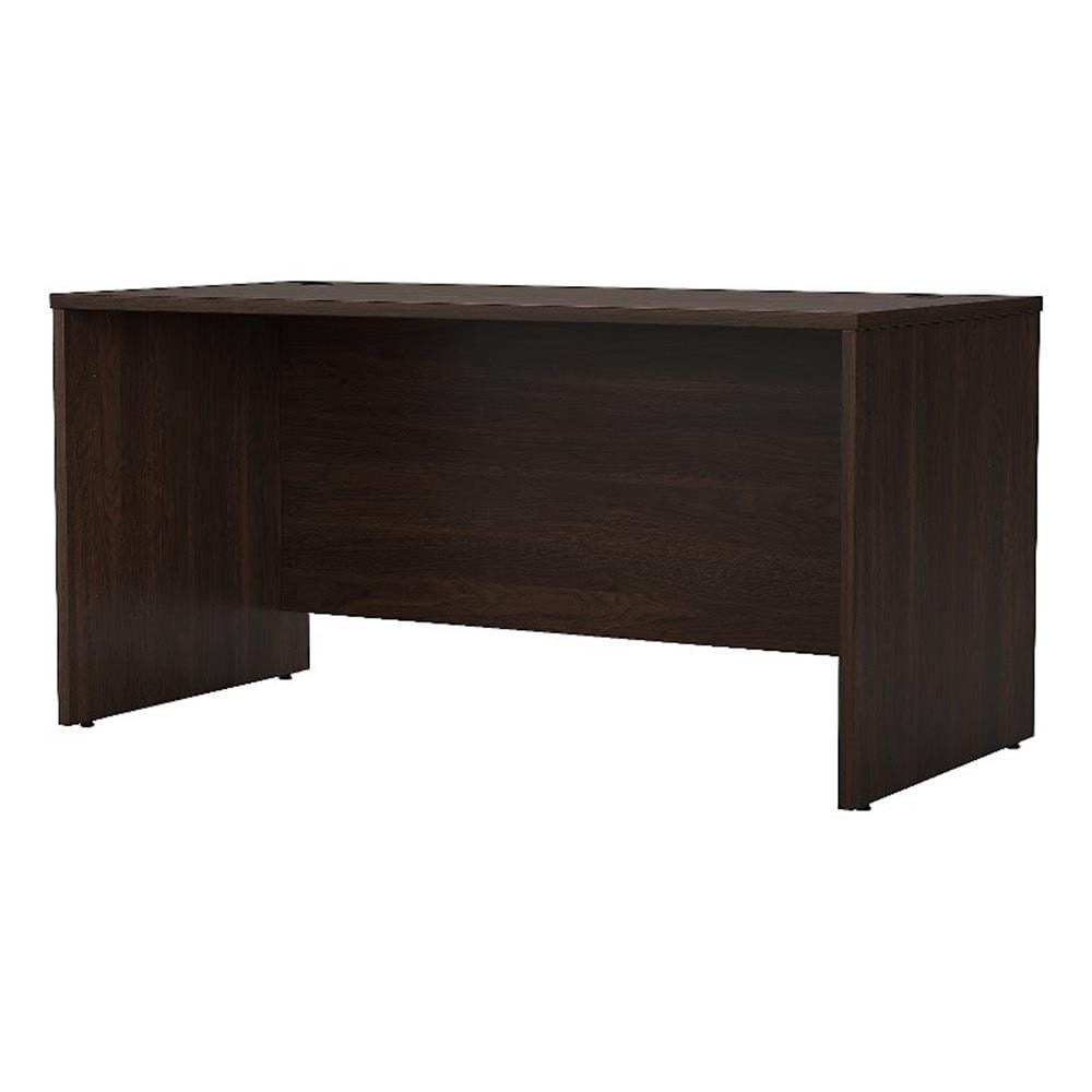 Pemberly Row 60W x 30D Office Desk in Black Walnut - Engineered Wood ...
