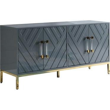 Meridian Furniture Collette Solid Wood Sideboard Buffet in White ...