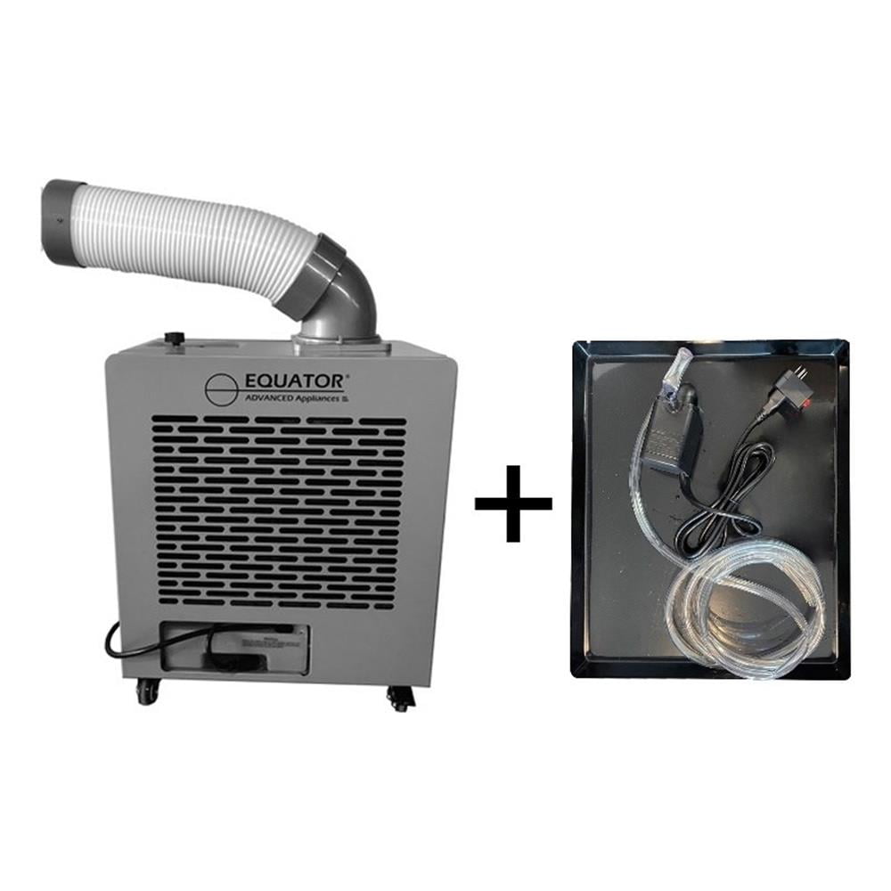 Pemberly Row 7000 BTU Outdoor Portable Air Conditioner + Drip Pan Kit ...