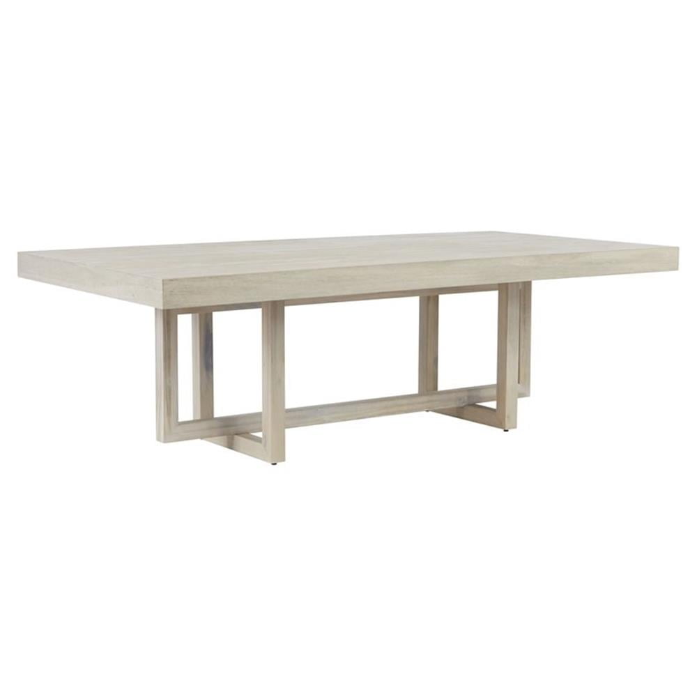 Pemberly Row 78x47" Contemporary Wood Dining Table in Barley Natural ...