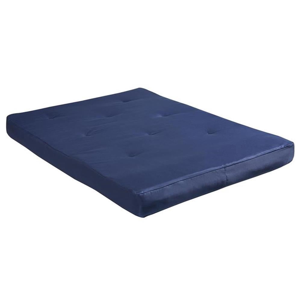 Pemberly Row 8" Thermobonded Futon Mattress Full Size in Blue - Walmart.com