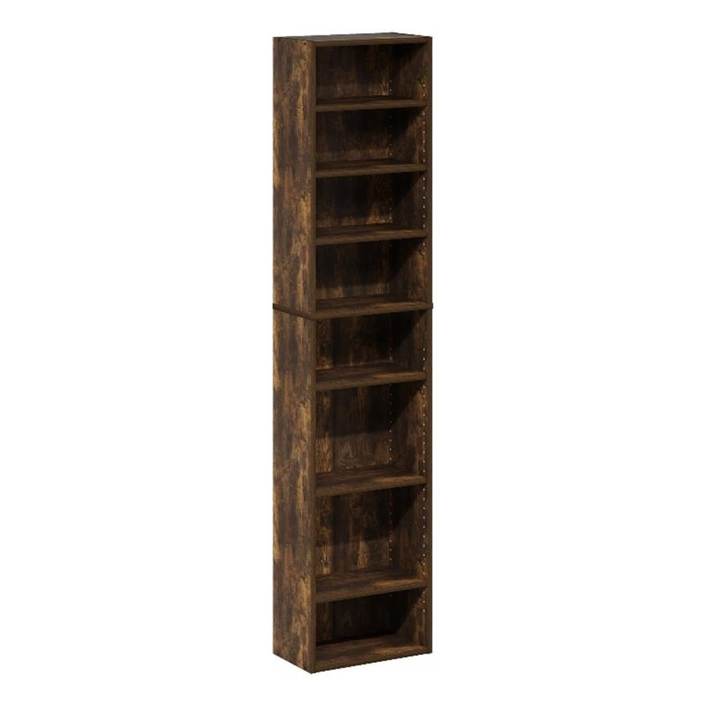 Pemberly Row 8-Tier Adjustable Shelves Multimedia Media Storage Tower ...