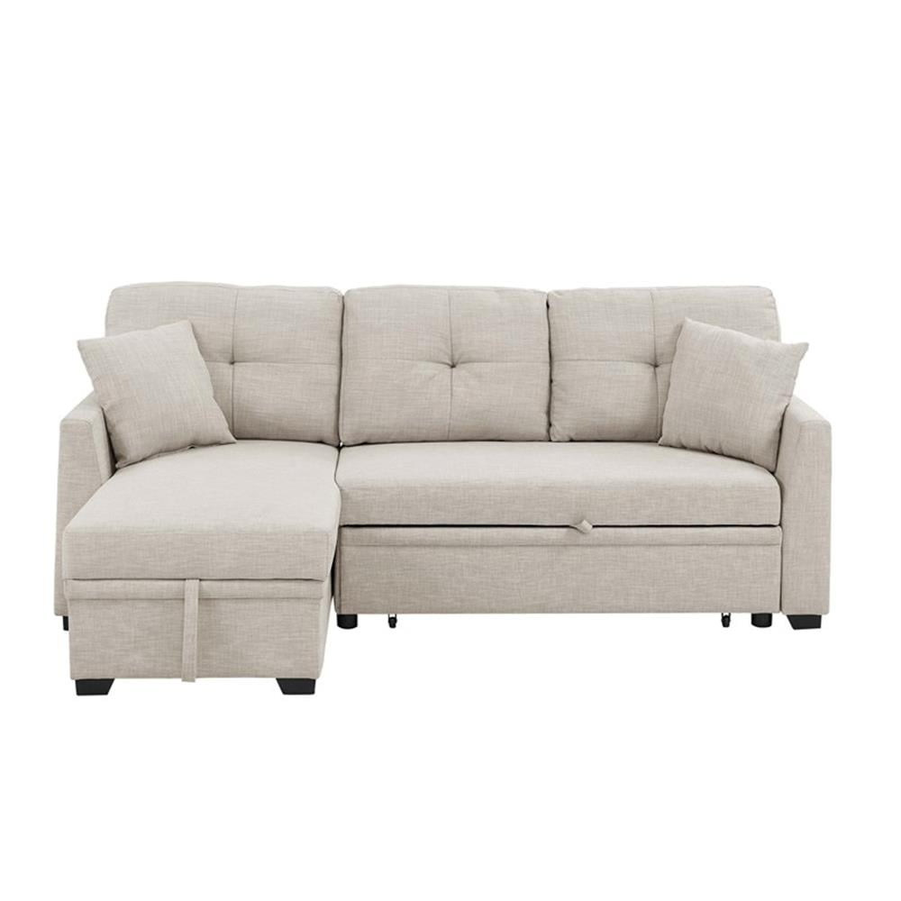 Pemberly Row 85''Linen Blend Fabric Upholstered Sleeper Sofa - Walmart.com