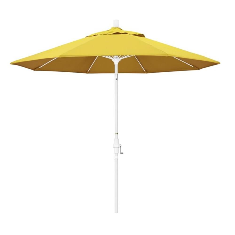 Pemberly Row 9' Fiberglass Patio Umbrella in Lemon with Water-Repellent ...