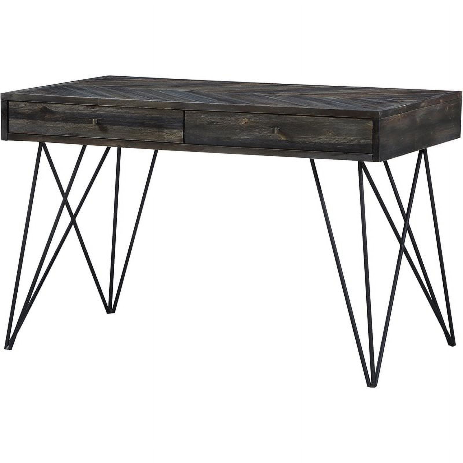 Pemberly Row Aspen Court Herringbone Two Drawer Writing Desk - Walmart.com