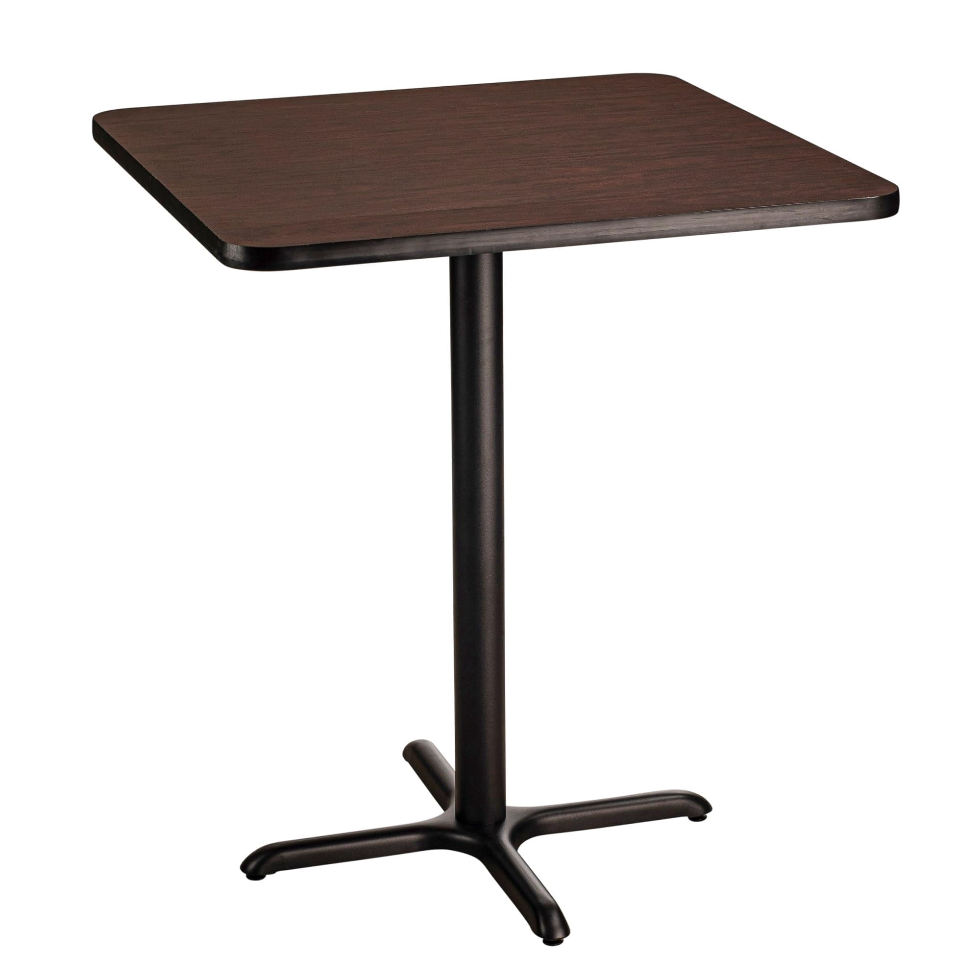 Pemberly Row Cafe Table 36" X Base 42"H Particleboard Black Frame ...
