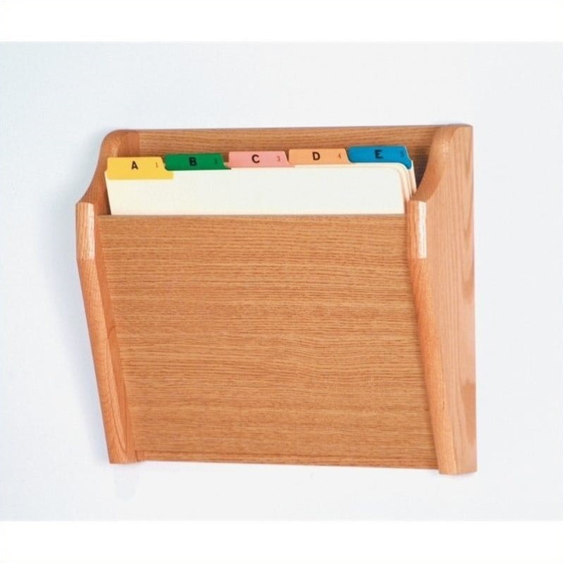 Pemberly Row Chart Holder with Tapered Bottom in Light Oak - Walmart.com