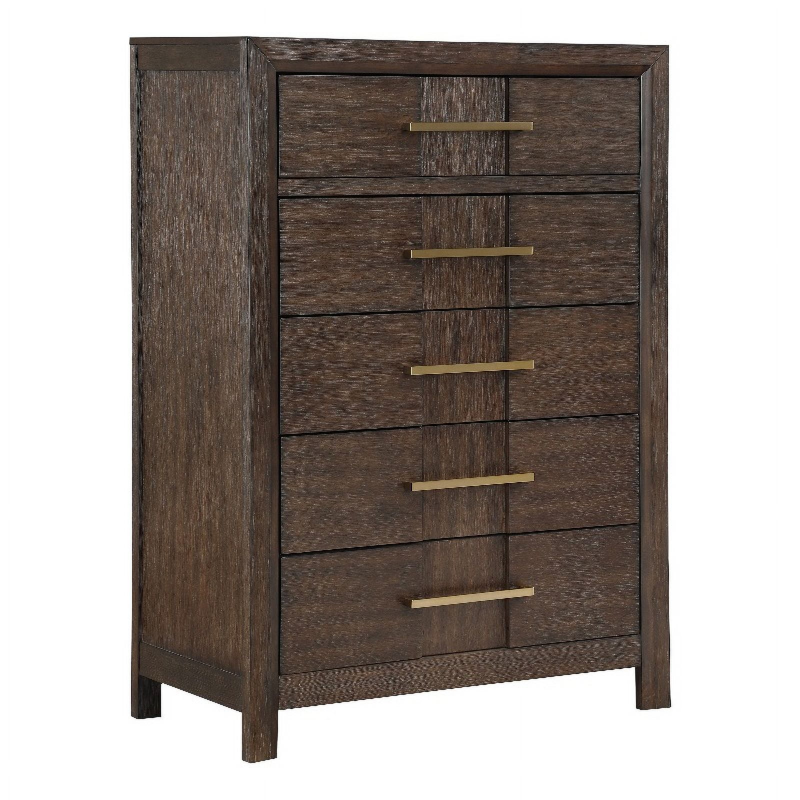 Pemberly Row Chest Modern Design made with wood in Walnut Color ...