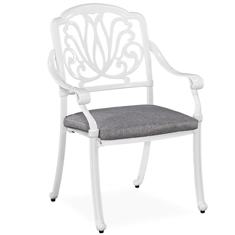 Pemberly Row Coastal White Aluminum Chair - Walmart.com